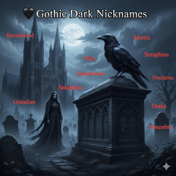 200+Dark Nicknames: Ideas with Meanings for Every Mood🌑2025