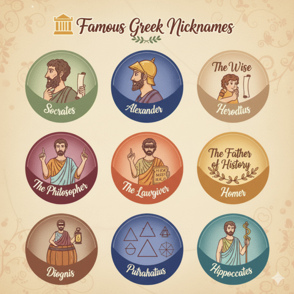 100+Greek Nicknames: Cute, Funny, and Unique Ideas 🇬🇷